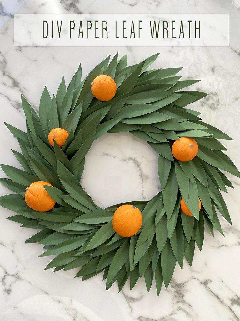 DIY Paper Leaf Wreath – Less Than Perfect Life of Bliss